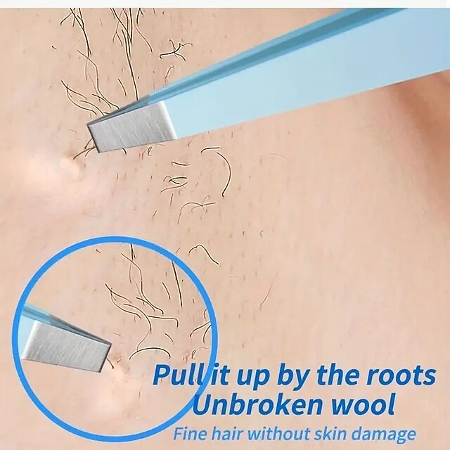 4pcs Professional Precision Slant And Pointed Tip Tweezers Set Eyebrow ...