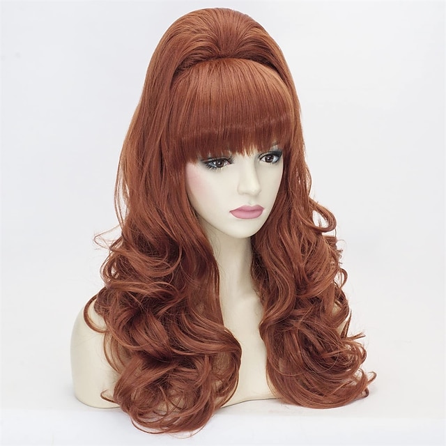 Auburn Beehive Wig Vintage Wig 70s 60s 50s Dress Up Party Wigs for ...