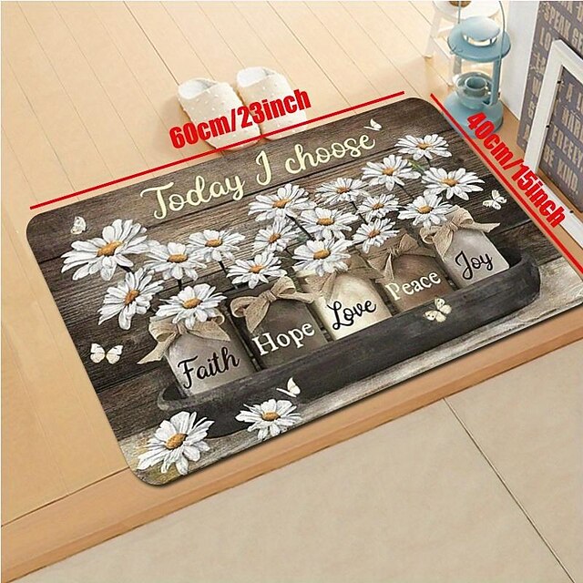 Daisy Kitchen Rugs Anti Slip Door Mats for Kitchen Floor Kitchen Rugs ...