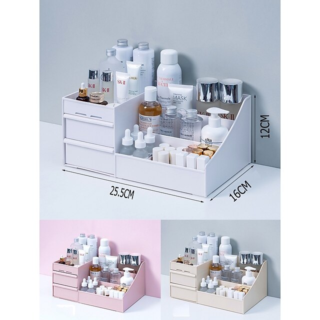 Drawer Makeup Storage Box Cosmetic Storage Box Desktop Dresser ...