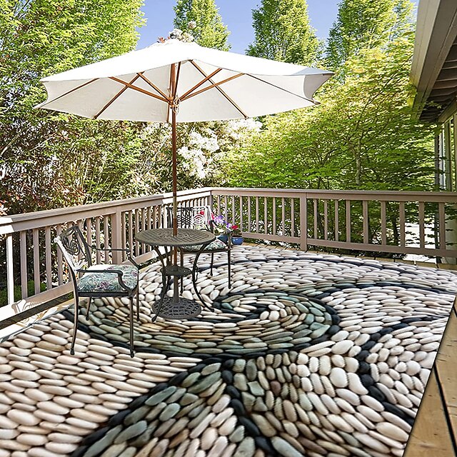 Cobblestone Pattern Door Mat Floor mats Washable Rugs Kitchen Mat Anti ...