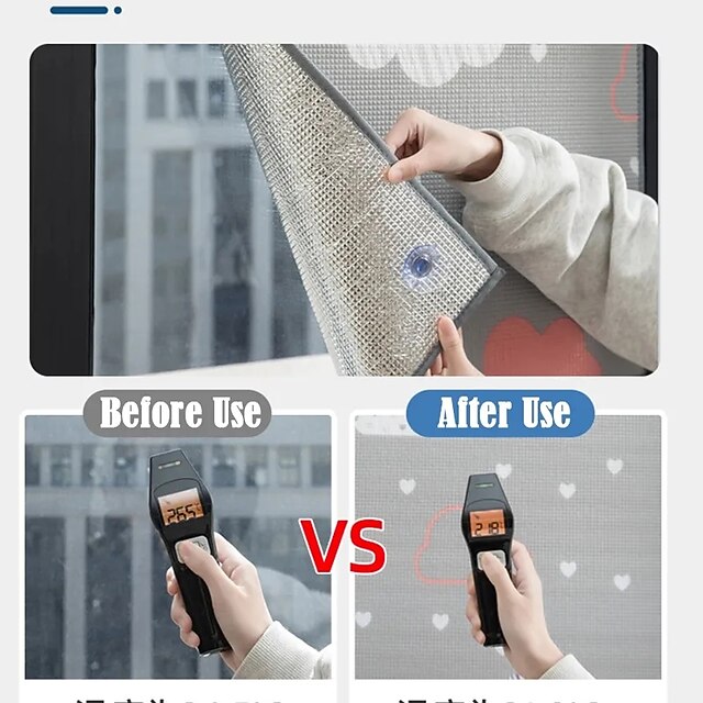 Window Sun Shade Film Home Sunshade Protector Pad Aluminum Foil Anti-UV ...