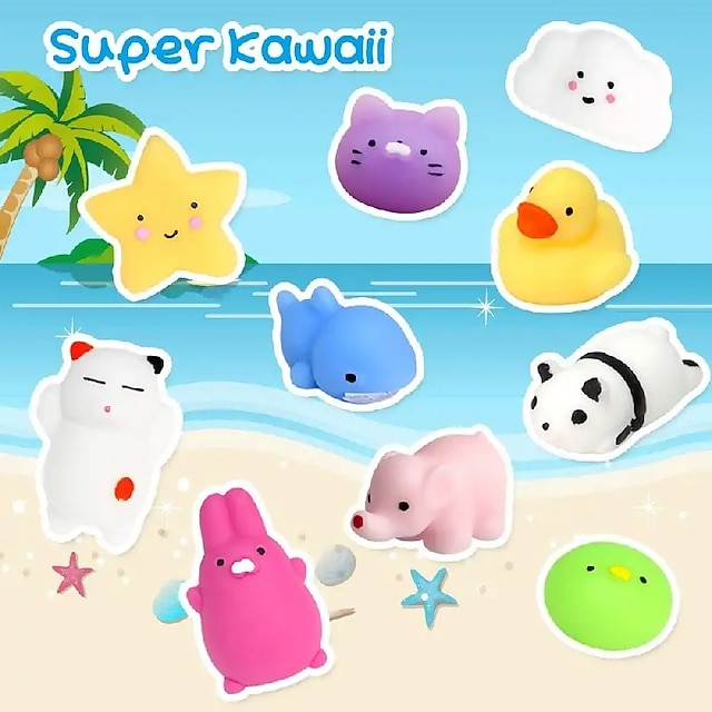 Color Random 30 PCS Mochi Squishy Mini Squishies Toys Animal Squishys ...