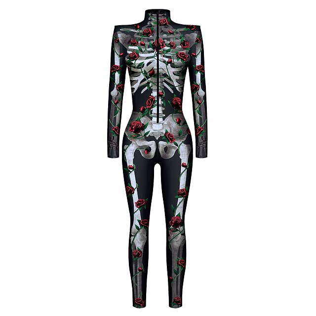 Carnival Costume 2026 Skeleton Skull Carnival Cosplay Costume Skin Suit ...