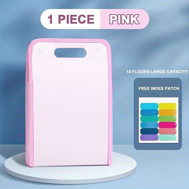 A4 File Folder Organizer,Back to School 13 Pockets Expanding Accordion ...