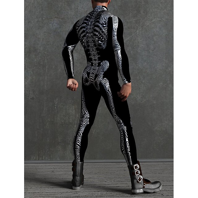 Full Body Suit Cosplay Costume Bodysuits Full Body Catsuit Skeleton ...