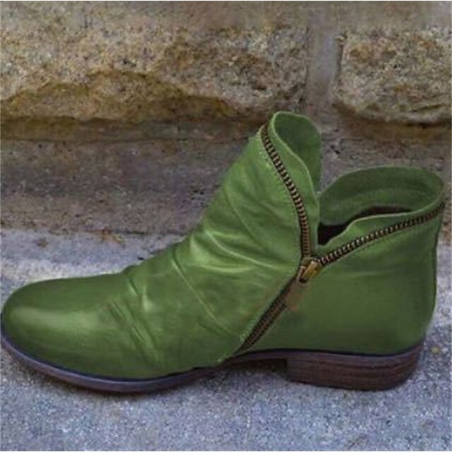 Women's Boots Plus Size Outdoor Daily Solid Color Booties Ankle Boots ...