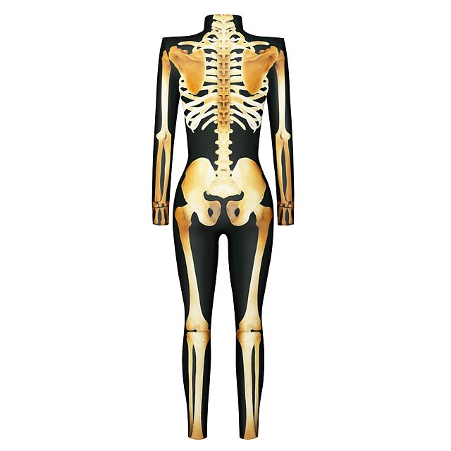 Carnival Costume 2026 Skeleton Skull Carnival Cosplay Costume Skin Suit ...