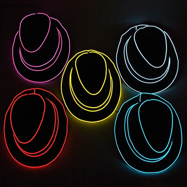 Luminous Hat Gentleman Performance Hat LED Glow Top Hat Party Gift ...