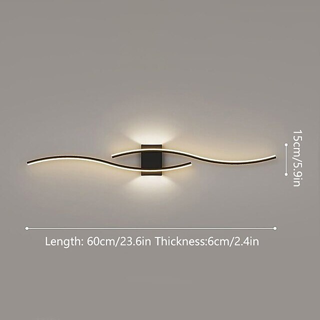 Lightinthebox LED Wall Sconce Lamp Indoor 60/80cm 2 Light Minimalist ...