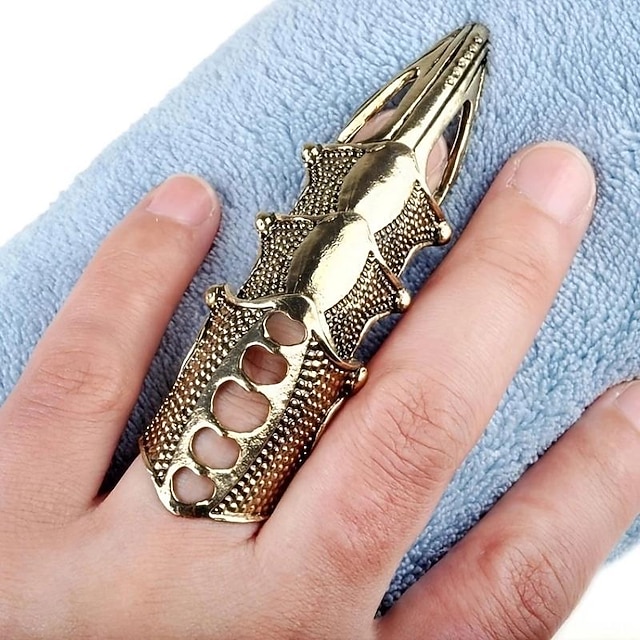 Gothic Punk Spike Armor Rings: Add Edge to Your Look with Hinged ...