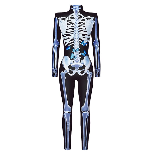Carnival Costume 2026 Skeleton Skull Carnival Cosplay Costume Skin Suit ...