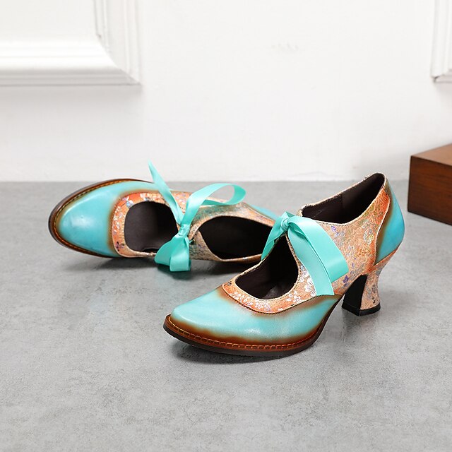 Women's Heels Pumps Boho Bohemia Beach Handmade Shoes Vintage Shoes ...