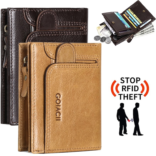 Credit Card Holder Wallet Genuine Leather Name Card Holder Professional ...