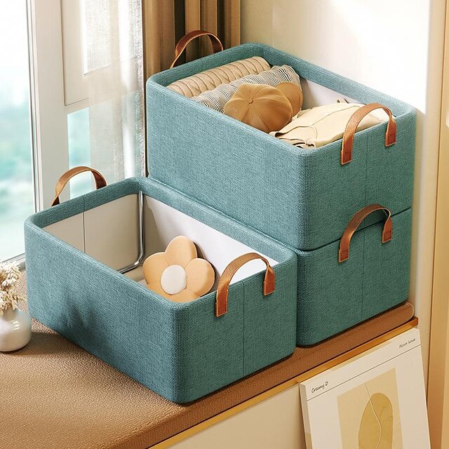 Foldable Storage Box With Steel Frame, Large Capacity Clothes Trousers ...