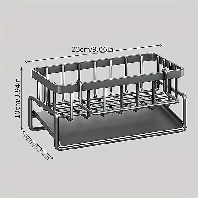 1pc Seasoning Rack With Hook, Kitchen Storage Rack, Multifunctional ...