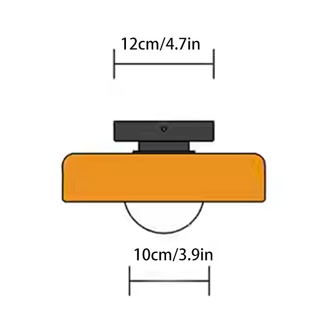 Lightinthebox LED Ceiling Light Wall Light Indoor 1-Light 25cm Glass ...