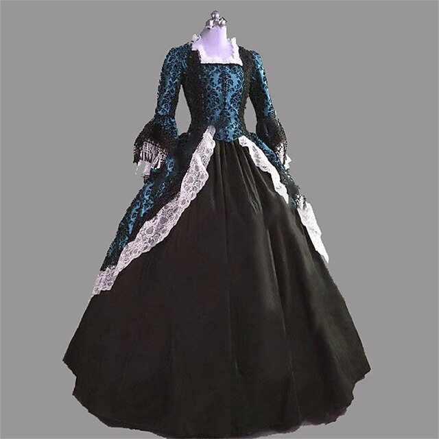 Rococo Victorian Cocktail Dress Floor Length Dress Party Costume ...