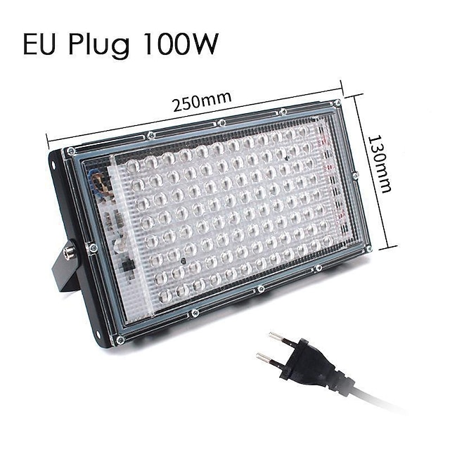 50W 100W LED UV Black Lights Stage Blacklight Ultraviolet Flood Effect ...
