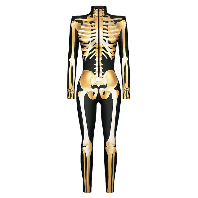 Carnival Costume 2026 Skeleton Skull Carnival Cosplay Costume Skin Suit ...
