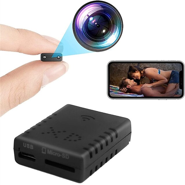 Mini Spy Hidden Camera HD 480P WiFi Security Cameras Wireless Nanny Cam ...
