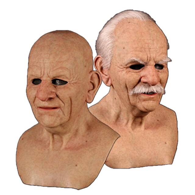 Halloween Old Man Mask Scary Costume Halloween Props Unisex 2026 - $68.99