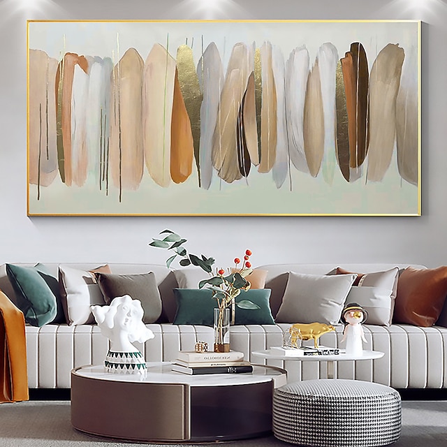 Large Wall Art painting Handmade Feather oil painting Hand Painted ...