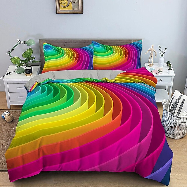3D Bedding Vortex print Print Duvet Cover Queen King Size Bedding Sets ...