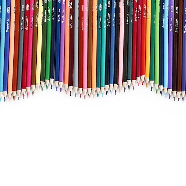 48/72/120/180pcs Brutfuner Oil Pencils Set - Vibrant Colors for Drawing ...
