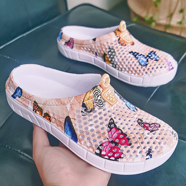 Women's Slippers Clogs Slip-Ons Plus Size Outdoor Slippers Summer ...