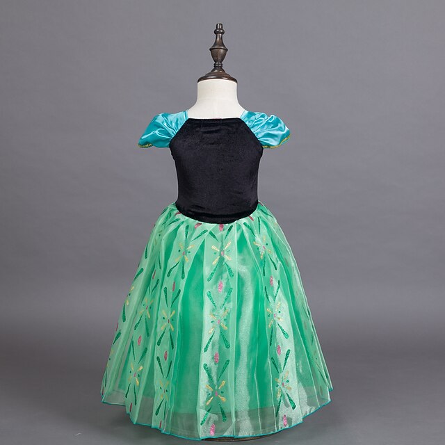Snow Queen Frosty Fairytale Princess Anna Flower Girl Dress Theme Party ...