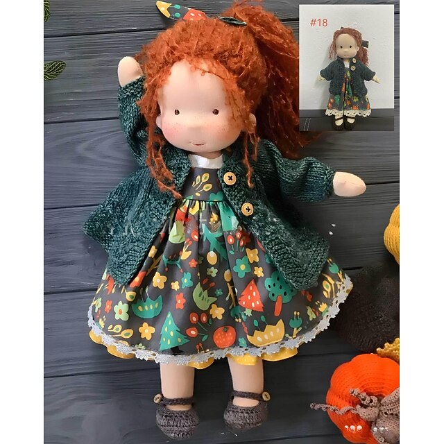 Cotton Body Waldorf Doll Doll Artist Handmade Mini Dress-Up Doll Diy ...