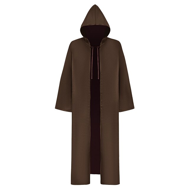 Obi-Wan Kenobi Anakin Skywalker Jedi Knight Cosplay Costume Hooded ...