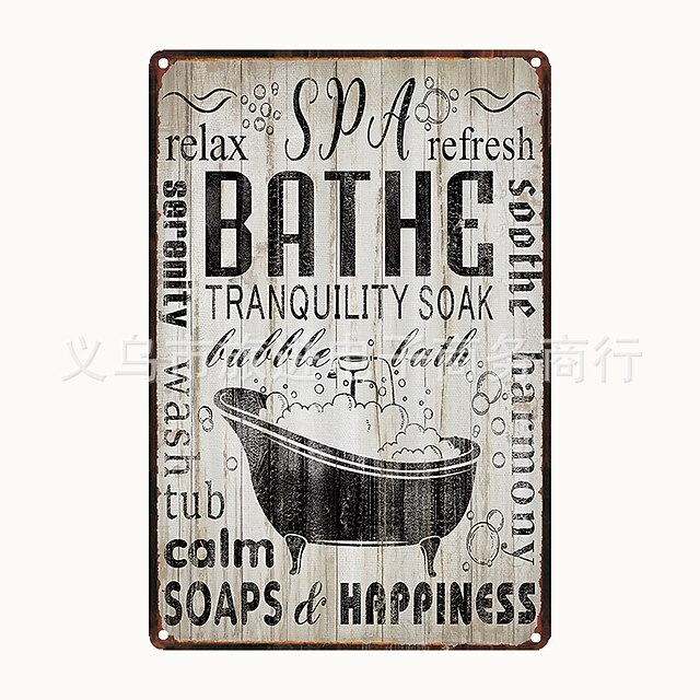 1pc Retro Metal Tin Sign Words Tin Sign Vintage Kitchen Signs Wall ...
