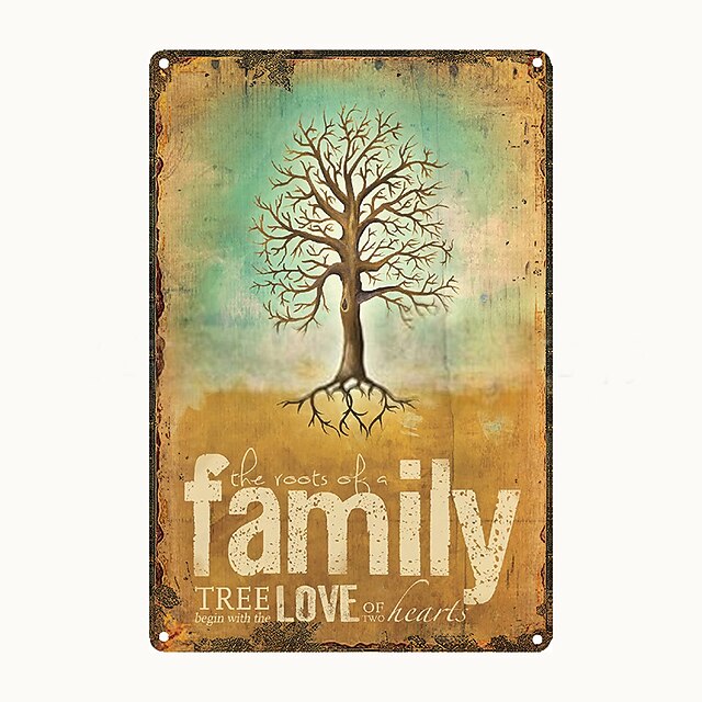 1pc Retro Metal Tin Sign Words Tin Sign Vintage Kitchen Signs Wall ...