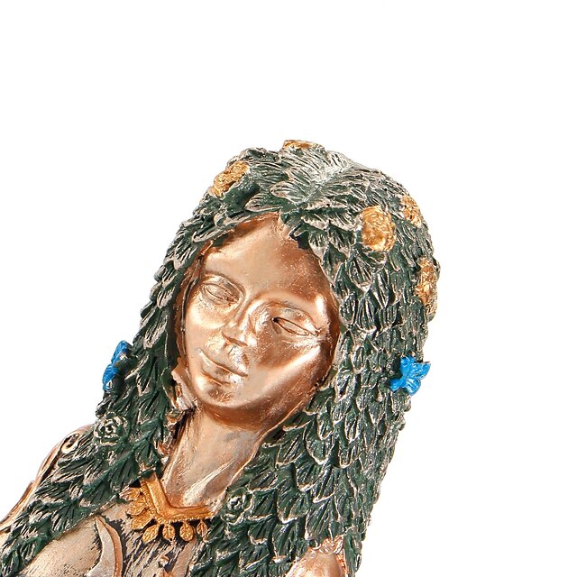Gaia Mother Earth Statue, 6inch H Nature Moon Goddess Statue, Spiritual ...