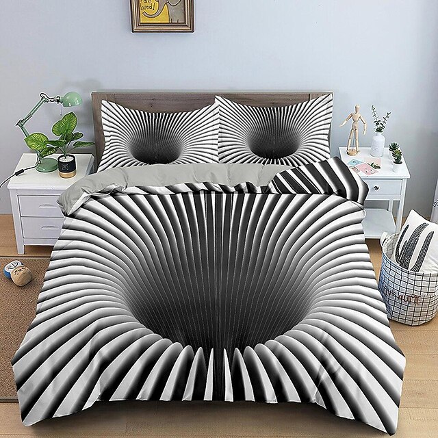 3D Bedding Vortex print Print Duvet Cover Queen King Size Bedding Sets ...