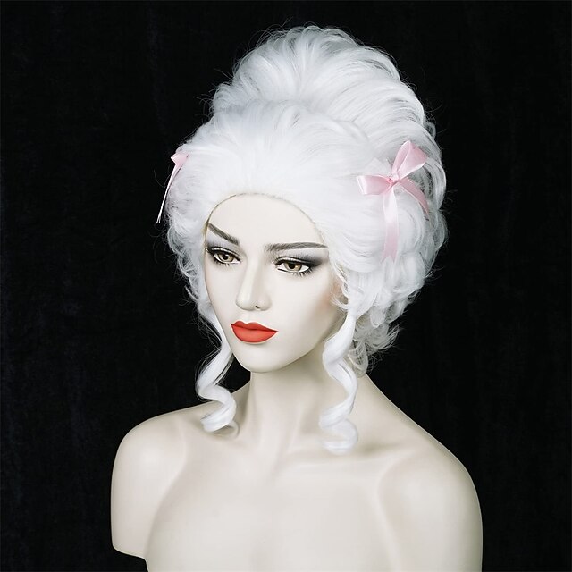 White Victorian Wig for Rococo Baroque Costume 18th Century Baroque Wig ...