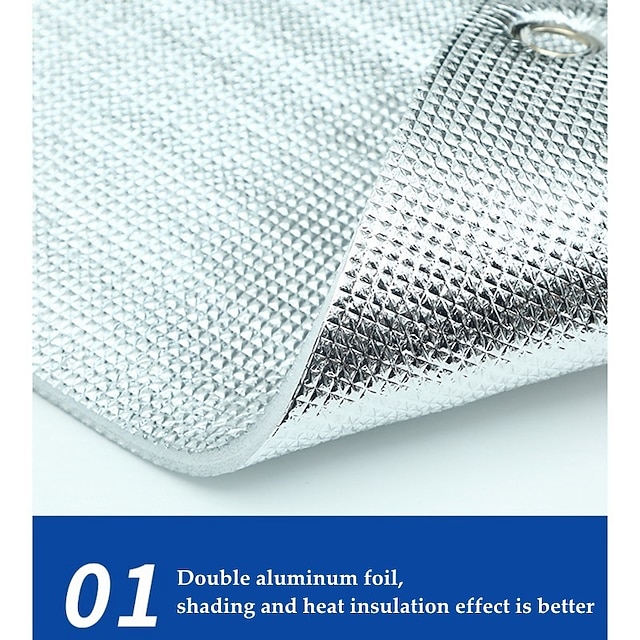 Window Sun Shade Film Home Sunshade Protector Pad Aluminum Foil Anti-UV ...