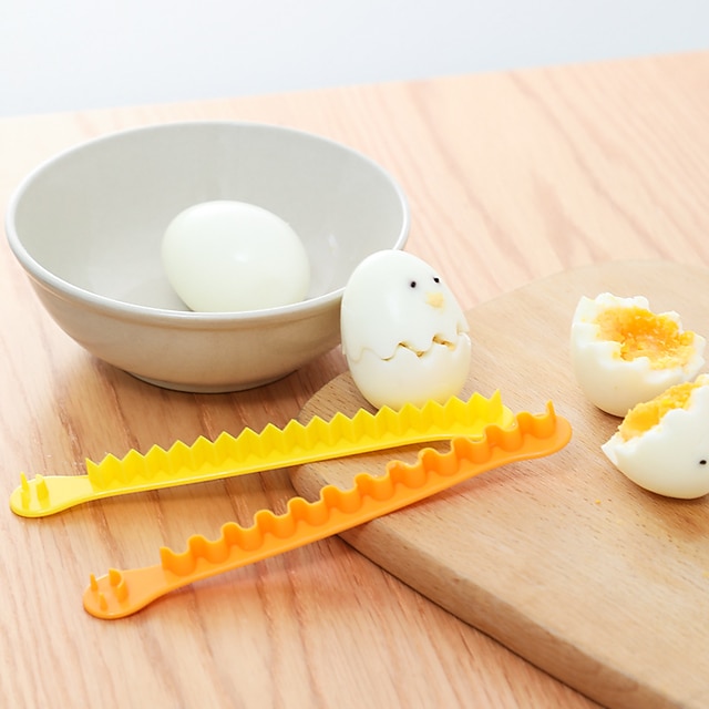 2Pcs/set Fancy Cut Eggs Cooked Eggs Cutter Home Boiled Eggs Creative ...