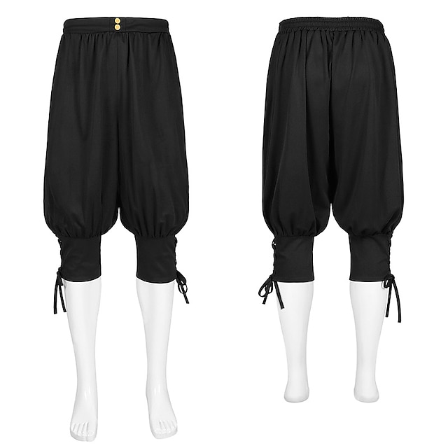 Medieval Renaissance 17th Century Pants Cosplay Costume Trousers Pirate ...