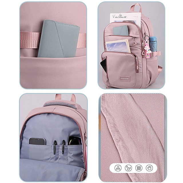 Kids Backpack for School – Lightweight Waterproof Bookbag with Multi ...