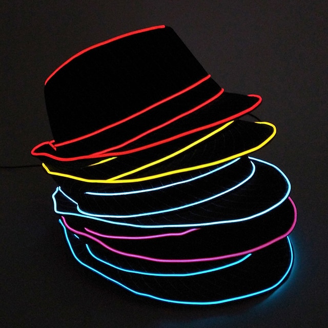 Luminous Hat Gentleman Performance Hat LED Glow Top Hat Party Gift ...