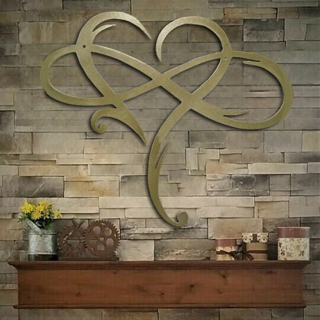 Infinity Heart Wall Decor, Unique Infinity Heart Metal Art Wall Decor ...