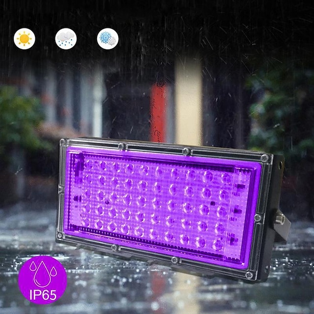 50W 100W LED UV Black Lights Stage Blacklight Ultraviolet Flood Effect ...