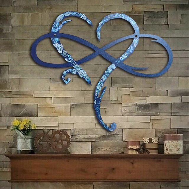 Infinity Heart Wall Decor, Unique Infinity Heart Metal Art Wall Decor ...