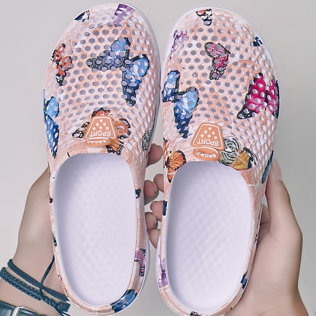 Women's Slippers Clogs Slip-Ons Plus Size Outdoor Slippers Summer ...