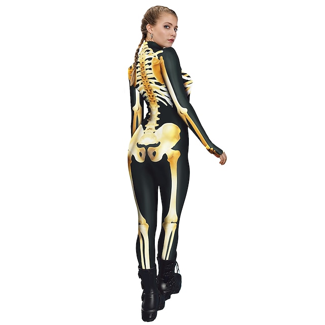 Carnival Costume 2026 Skeleton Skull Carnival Cosplay Costume Skin Suit ...