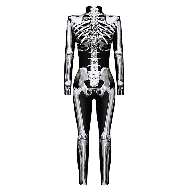 Carnival Costume 2026 Skeleton Skull Carnival Cosplay Costume Skin Suit ...