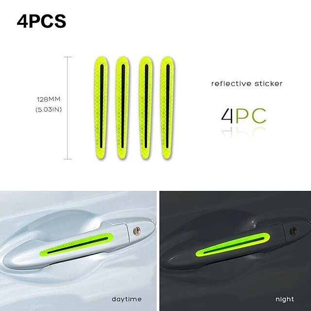 StarFire 4pcs/8pcs Universal Door Handle Sticker 3D Carbon Fiber Car ...